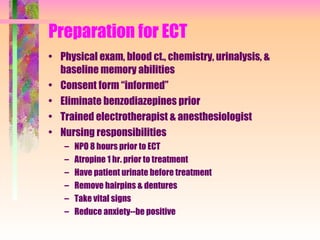 Cognitive disorders behavior therapy ect | PPT