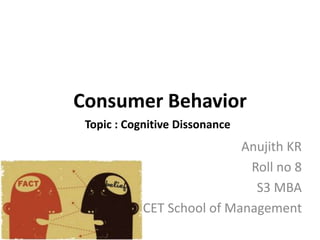 Cognitive dissonance | PPTX
