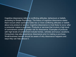 Cognitive dissonance | PPTX