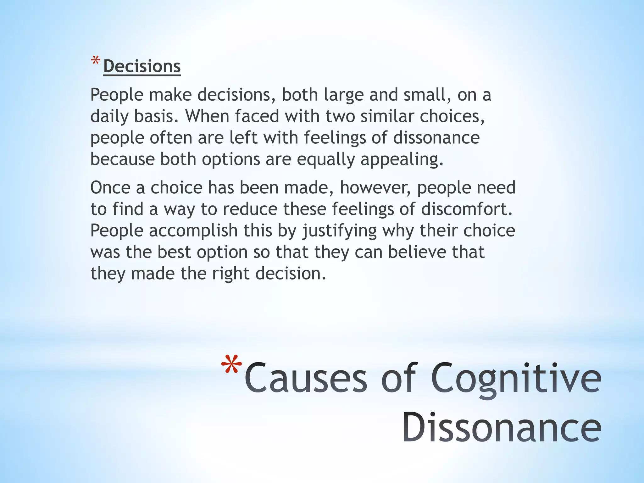 Cognitive dissonance | PPTX