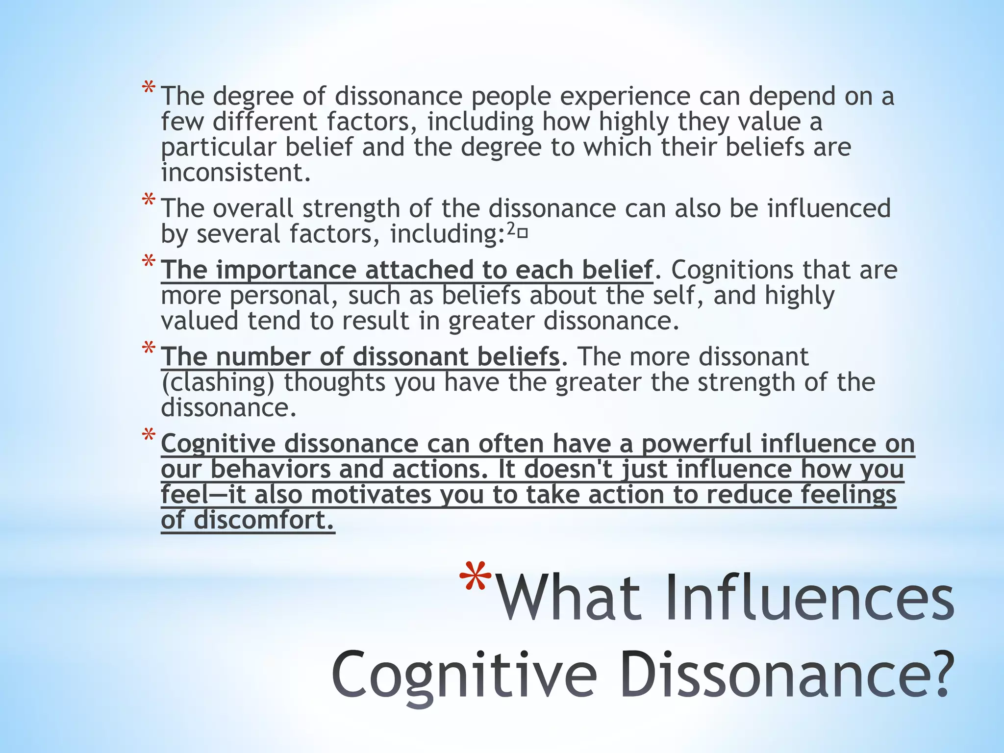 Cognitive dissonance | PPTX