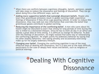 Cognitive dissonance | PPTX