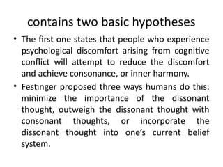 Theory of Cognitive Dissonance & examples.pptx