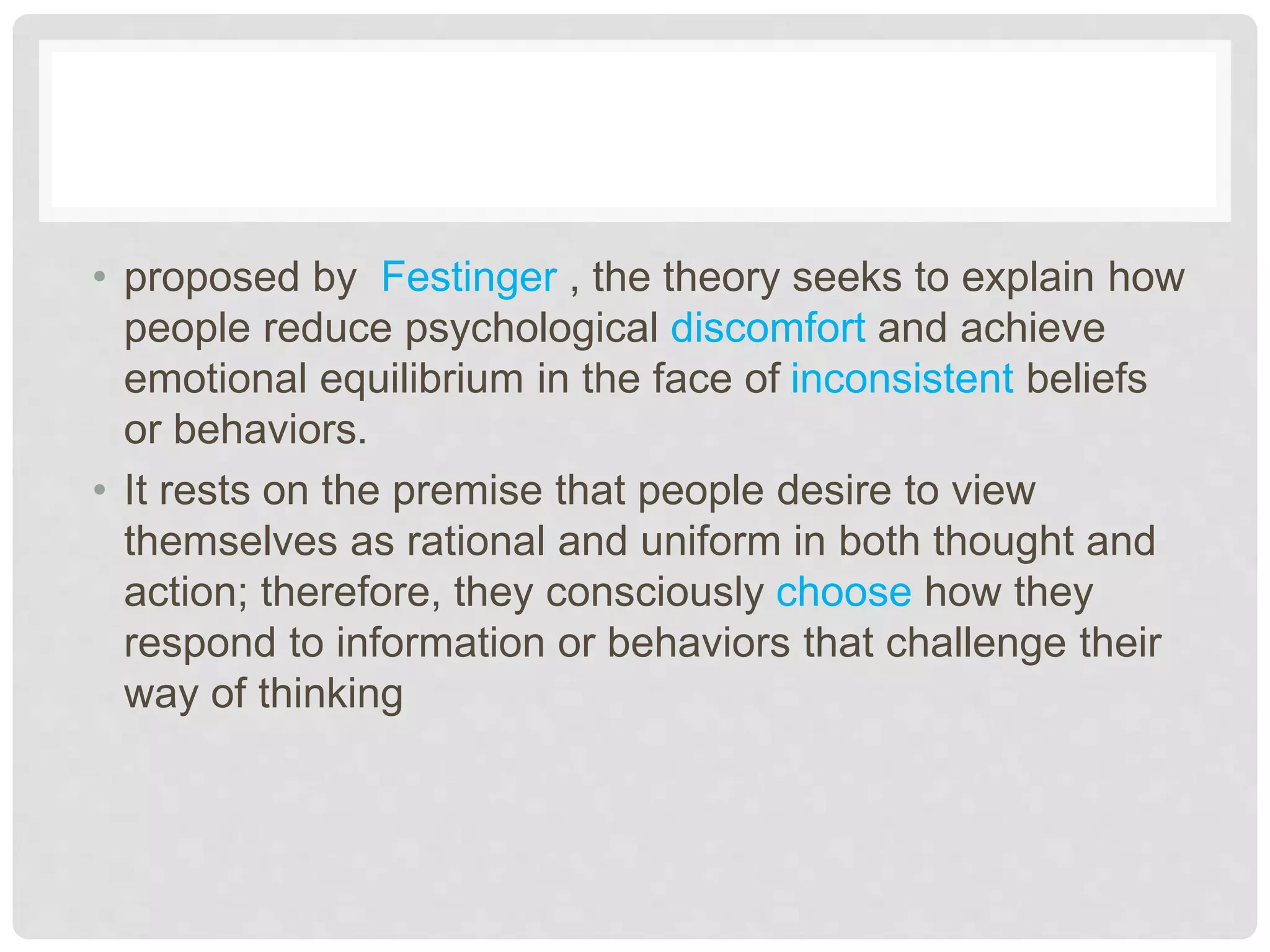 Cognitive dissonance in politics | PPTX