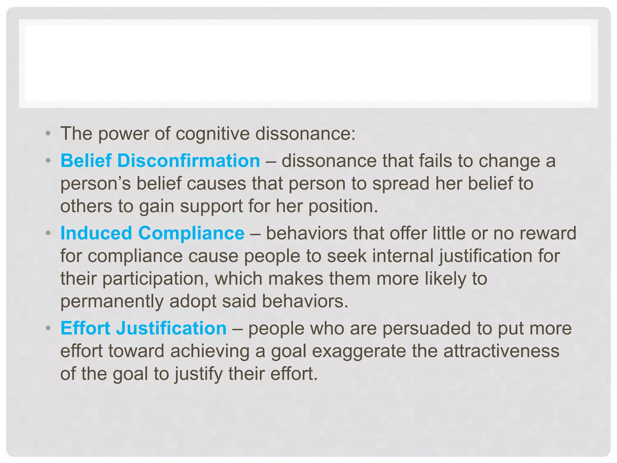 Cognitive dissonance in politics | PPTX
