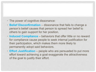 Cognitive dissonance in politics | PPTX