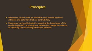 Cognitive dissonance theory | PPTX