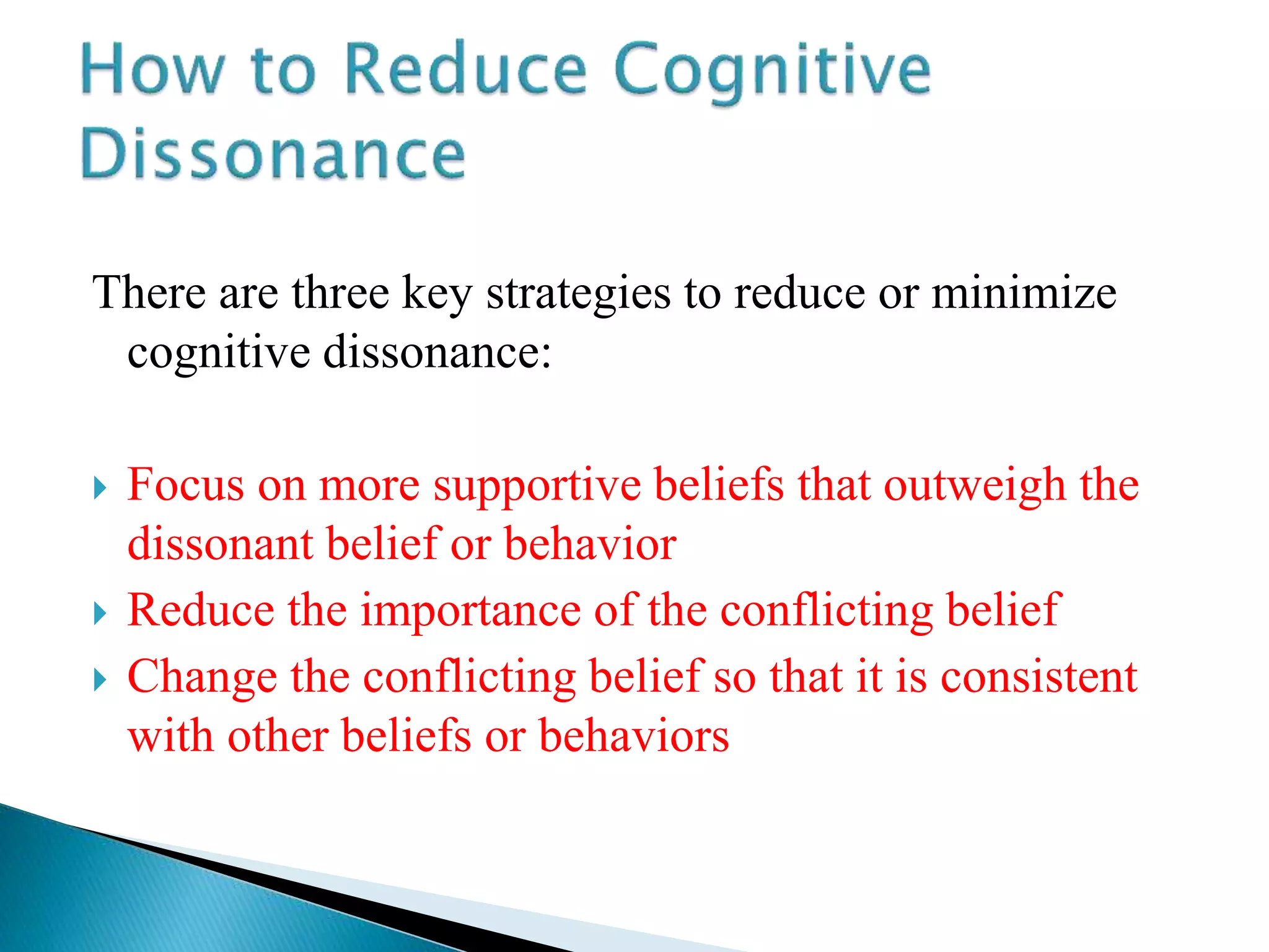 Cognitive dissonance theory | PPTX