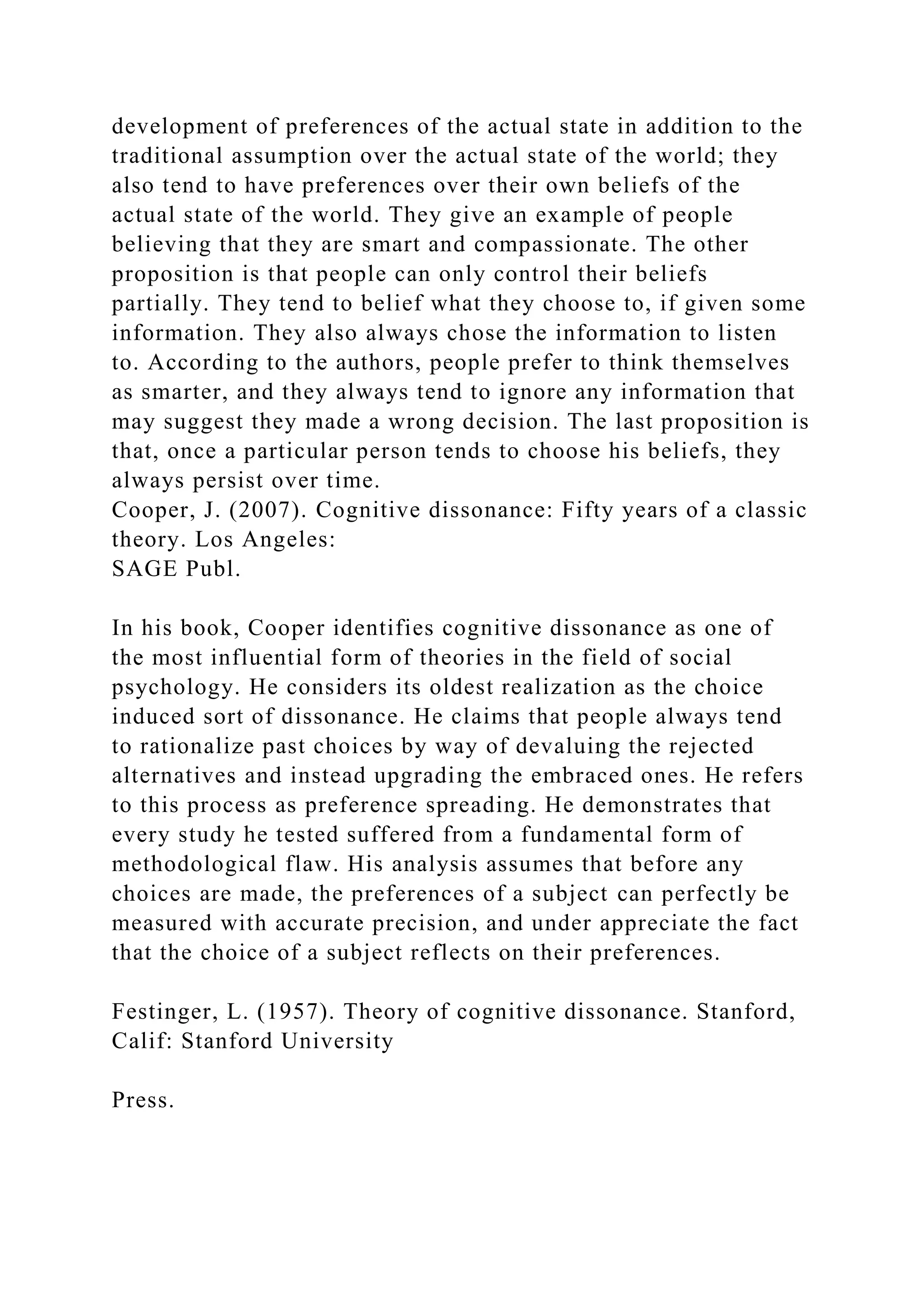 COGNITIVE DISSONANCE THEORY .docx