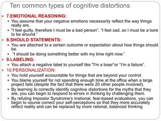 Cognitive distortions | PPT