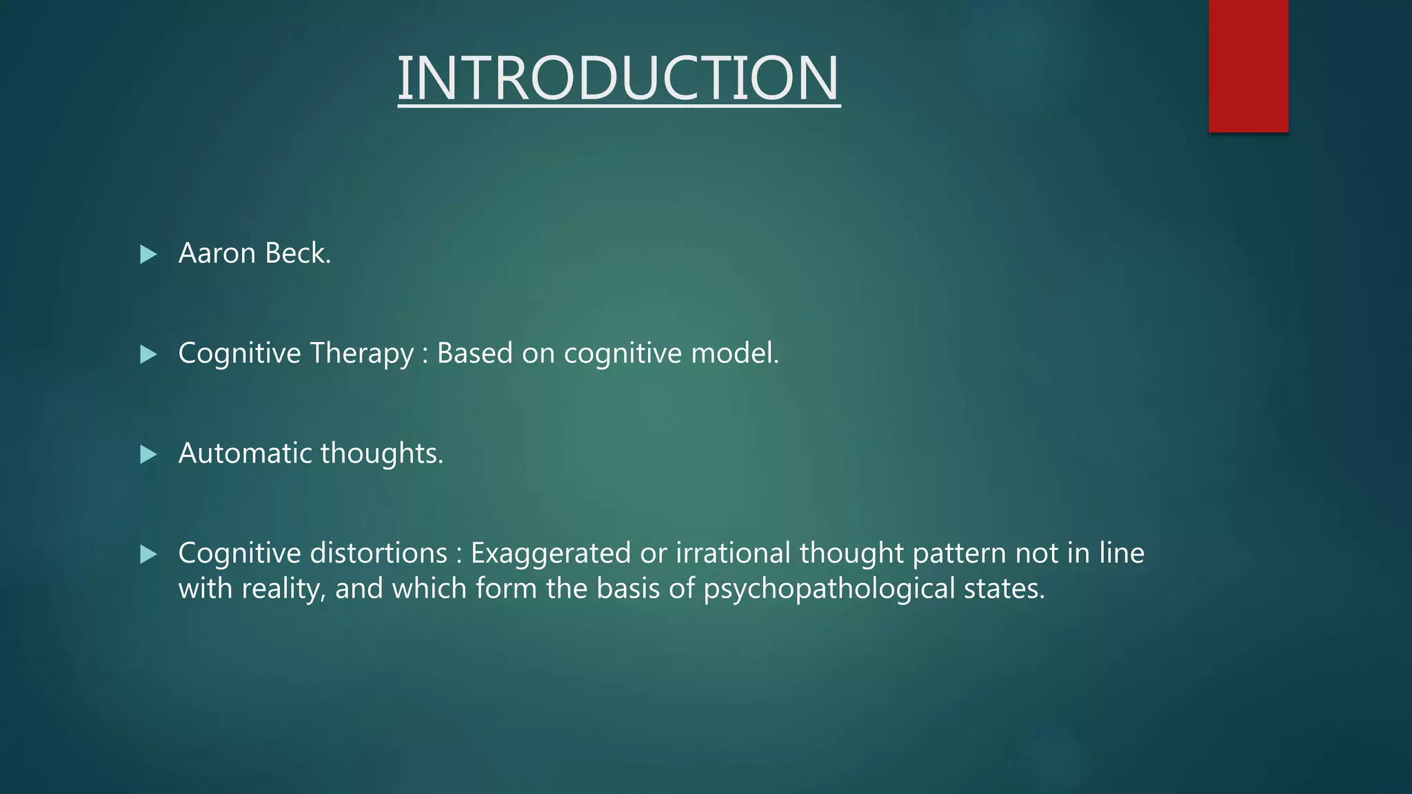 Cognitive distortions - Psychiatry | PPTX