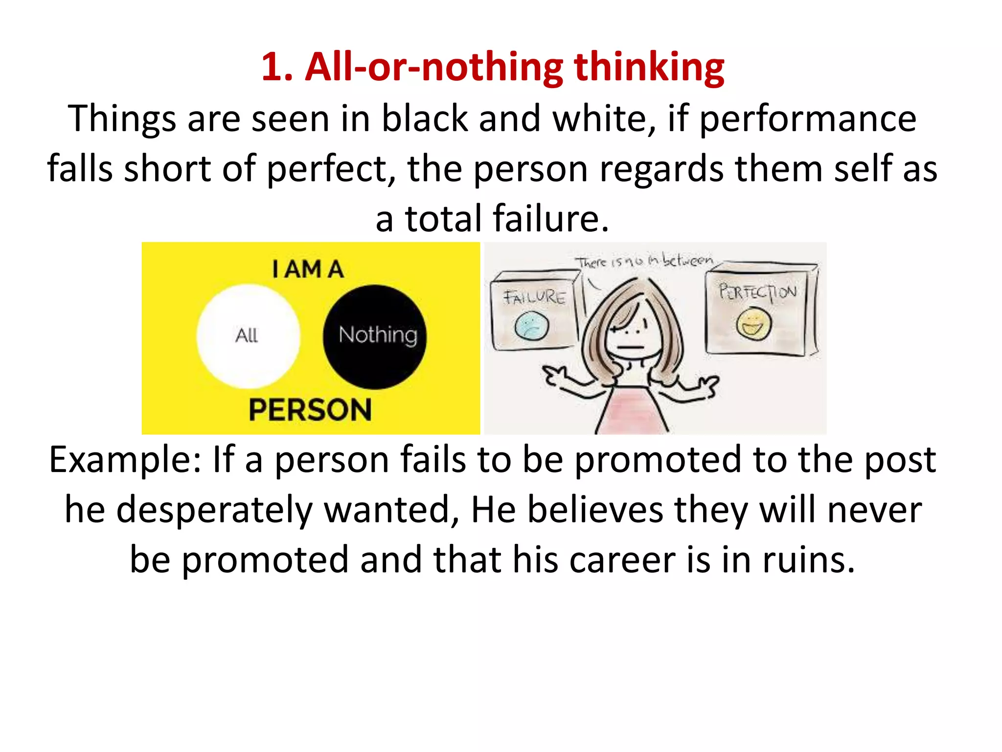 Cognitive distortions and cognitive therapy | PPTX