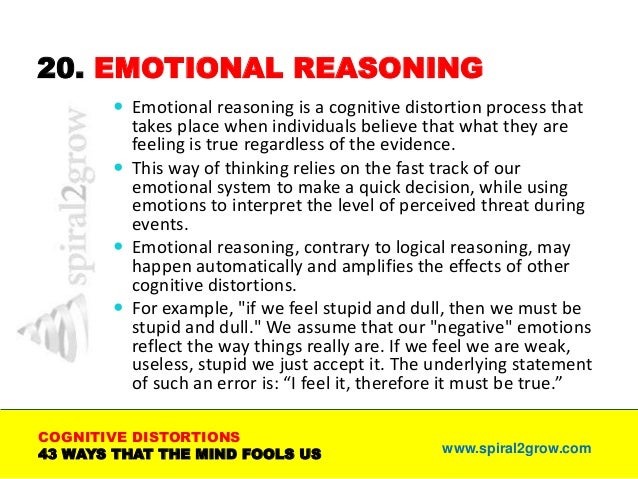 COGNITIVE DISTORTIONS