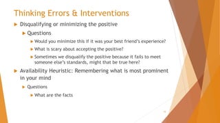 Cognitive Distortions: Understanding and Addressing Them | PPTX