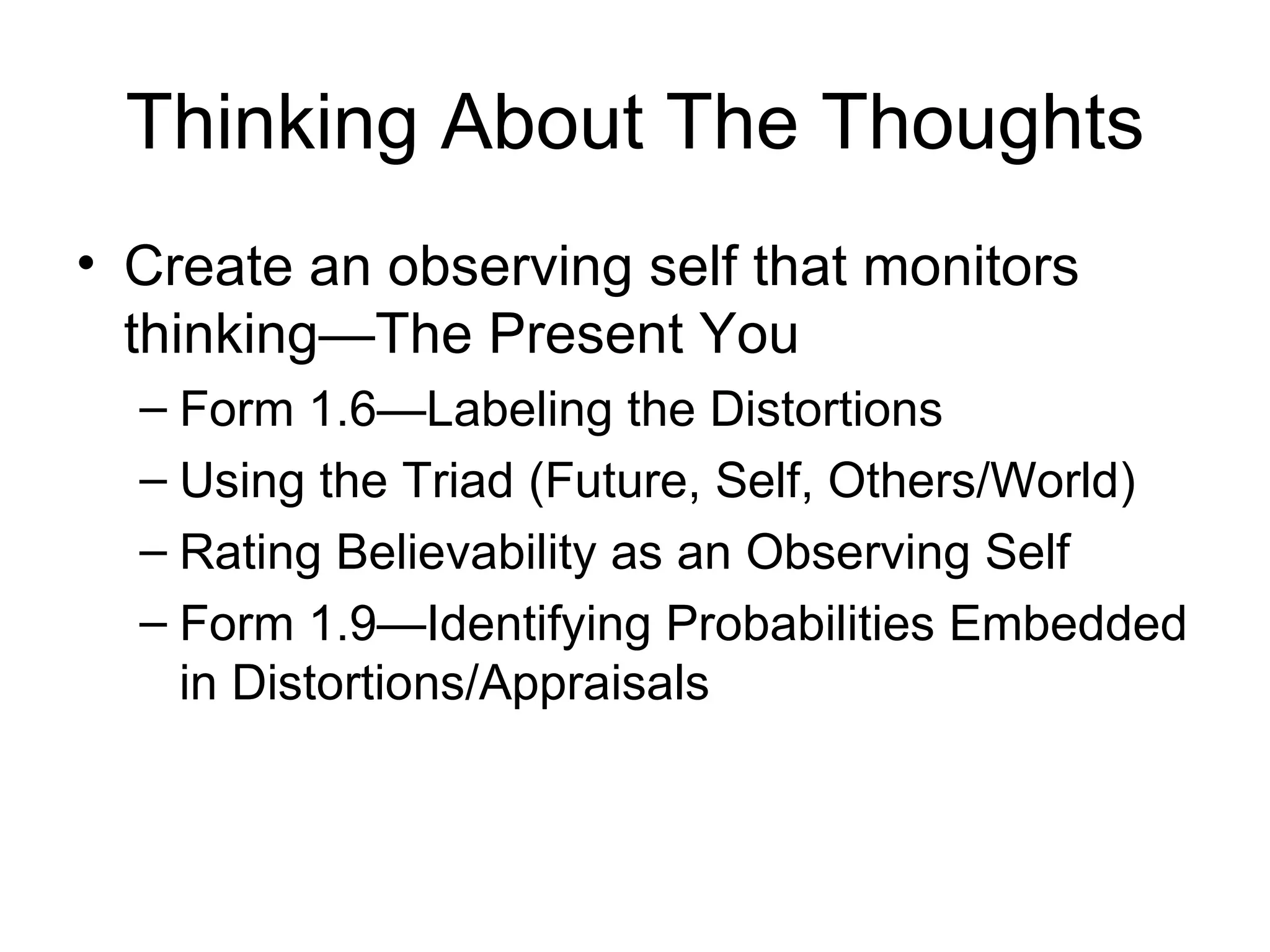 Cognitive distortions and correcting them | PPT