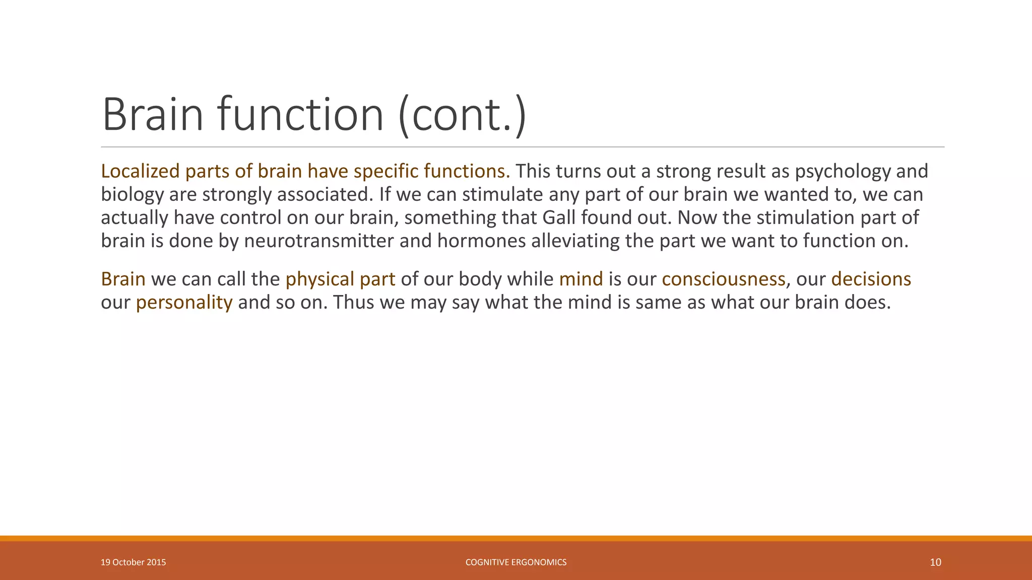 Cognitive ergonomics | PPTX | Brain and Nervous System Disorders ...