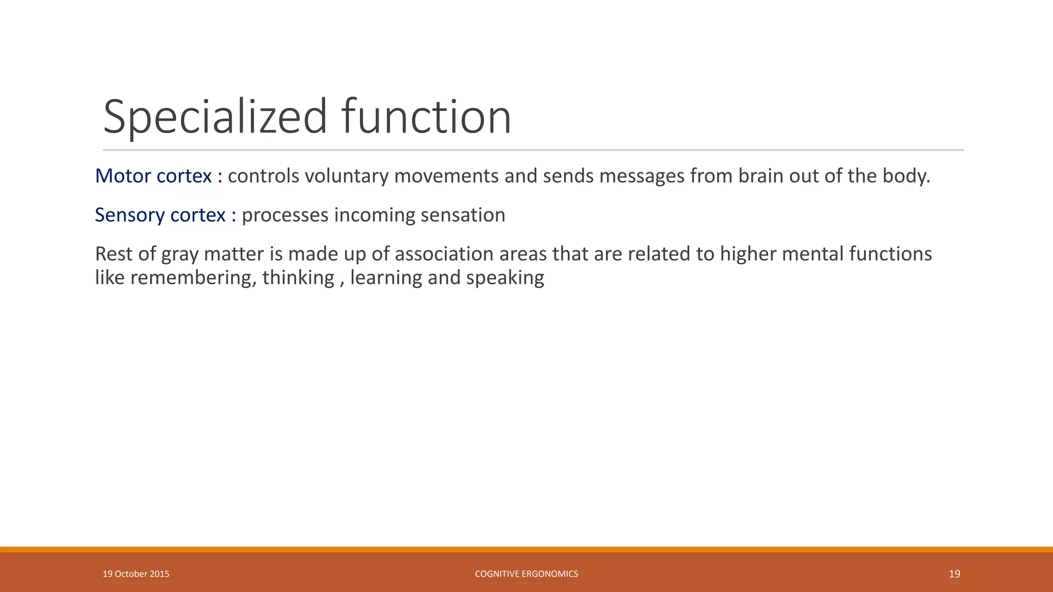 Cognitive ergonomics | PPTX