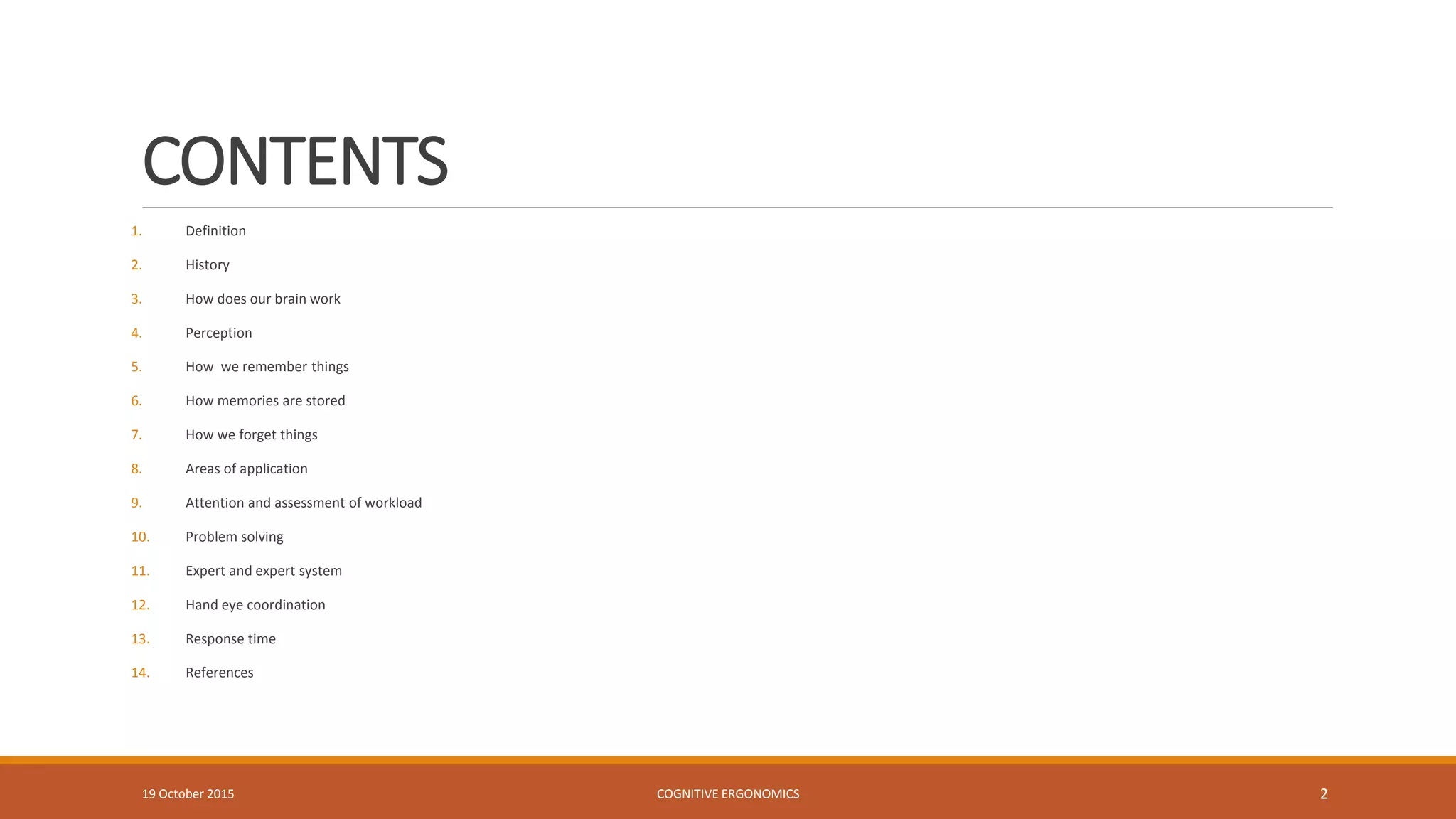 Cognitive ergonomics | PPTX