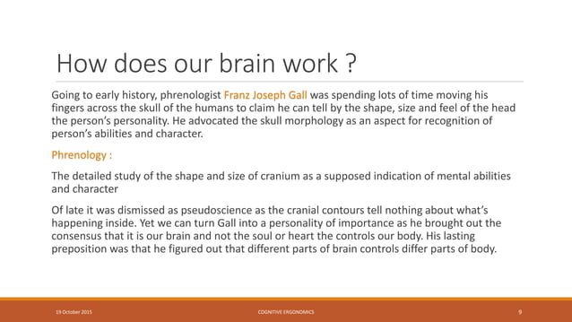 Cognitive ergonomics | PPTX | Brain and Nervous System Disorders ...