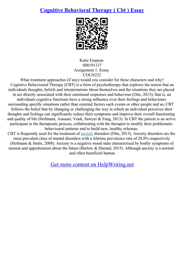 Cognitive Essay | PDF