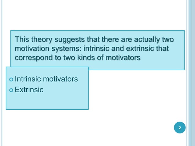 Cognitive evaluation theory | PPTX
