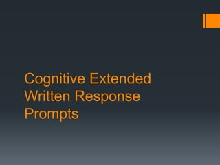 Cognitive ewr | PPT