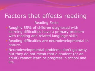 Cognitive factors that affects reading and writting | PPTX