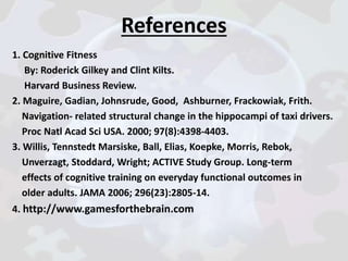 Cognitive fitness | PPTX