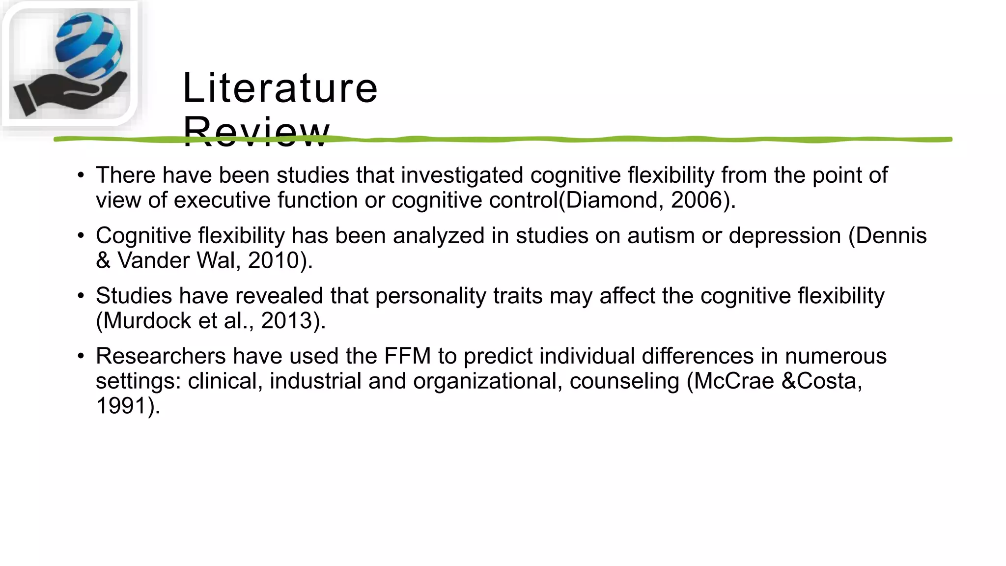 Cognitive Flexibility and Big Five Personality Traits of College ...
