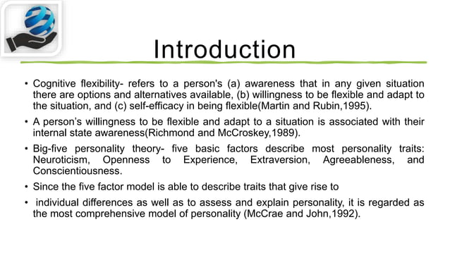 Cognitive Flexibility and Big Five Personality Traits of College ...