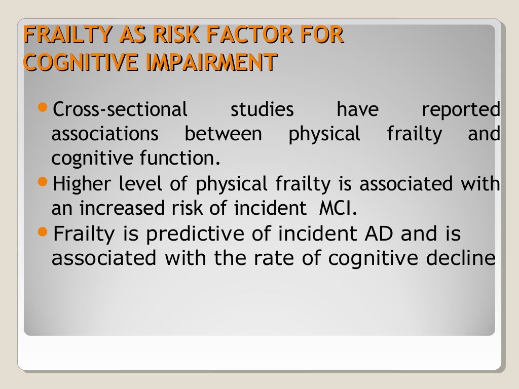 Cognitive frailty | PPT
