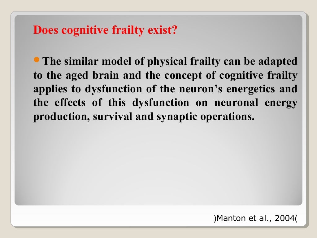 Cognitive frailty | PPT