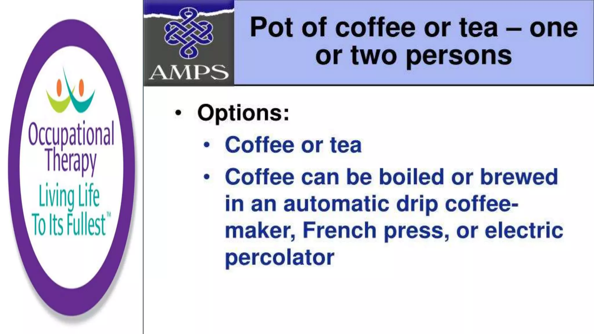 Occupational Therapy Cognitive Functional Evaluation Pptx