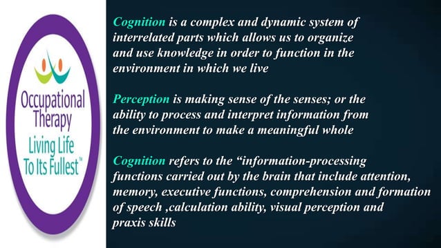 Occupational Therapy Cognitive Functional Evaluation | PPTX