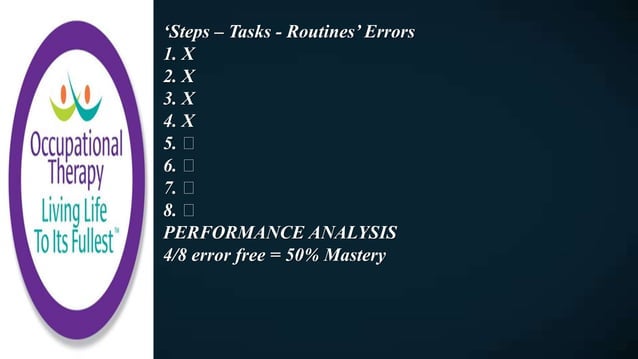 Occupational Therapy Cognitive Functional Evaluation | PPTX