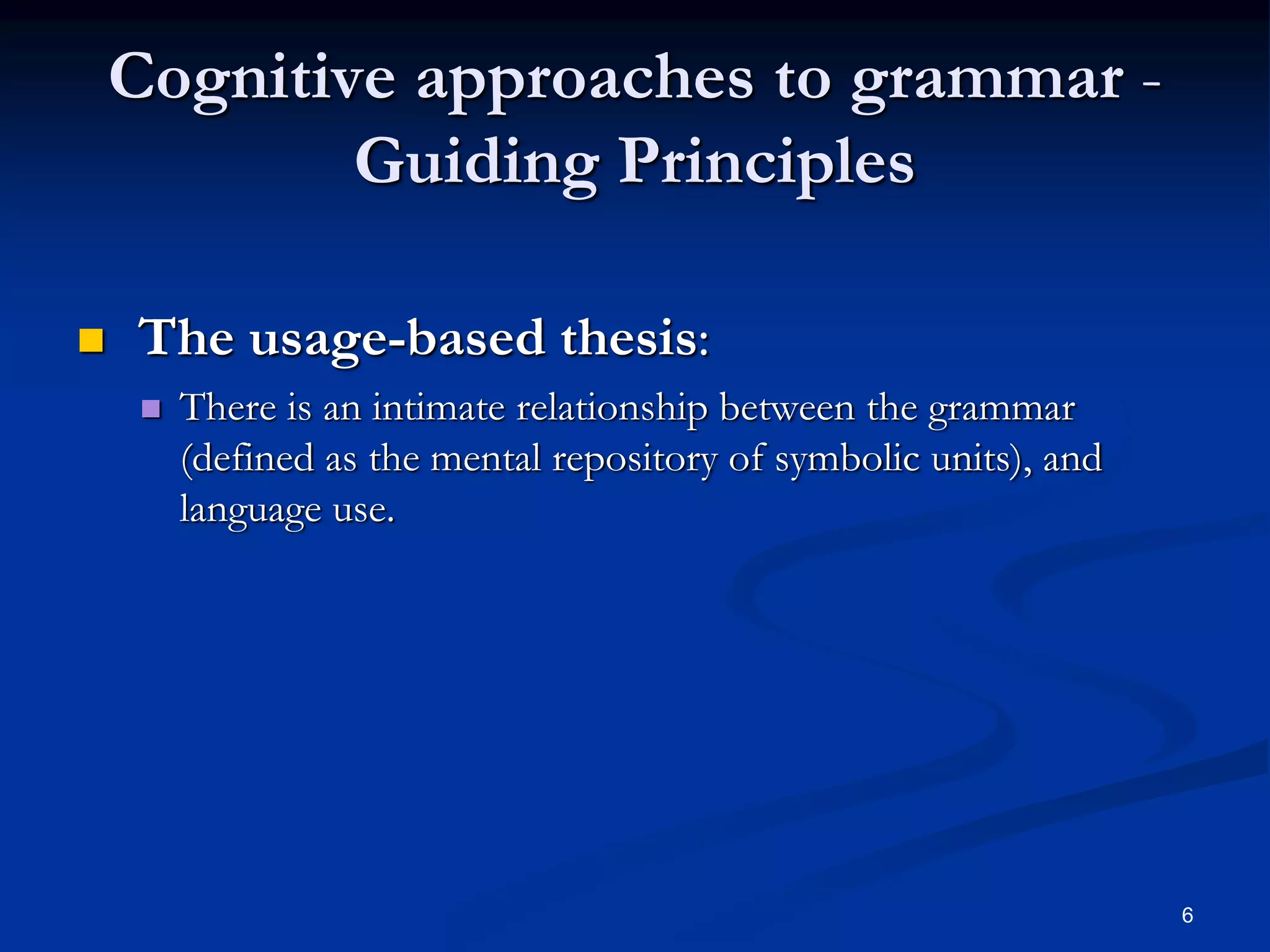 Cognitive grammar | PPT