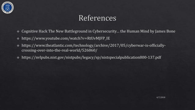 Resume about Cognitive Hack | PPT