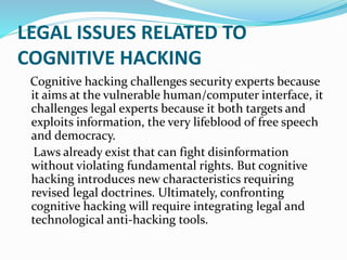 Cognitive hacking | PPTX