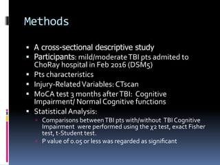 Cognitive impairment after mild and moderate tbi | PPTX