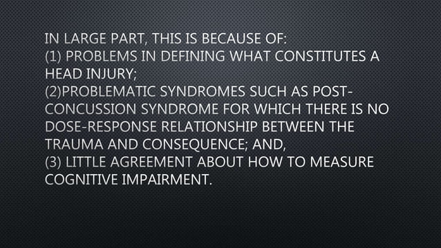 Real world outcomes from TBI | PPTX