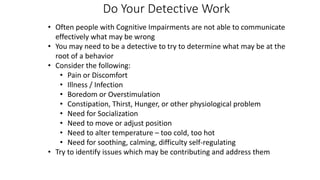 Cognitive Impairments and Dementia | PPTX | Brain and Nervous System ...