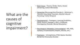 Cognitive Impairments and Dementia | PPTX | Brain and Nervous System ...