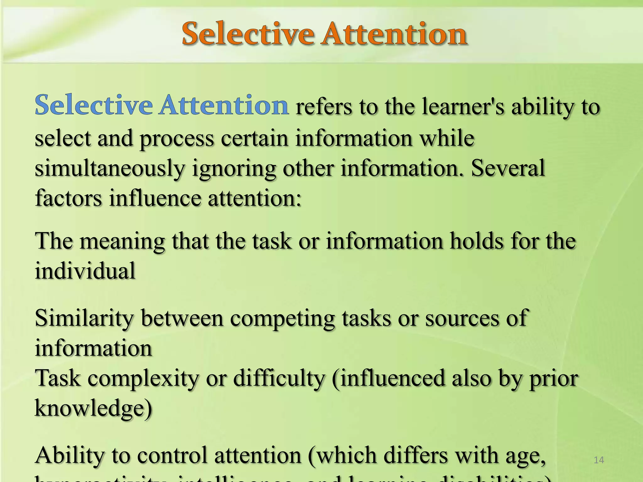 Cognitive information processing approach | PPTX
