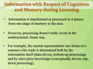 Cognitive information processing approach | PPTX