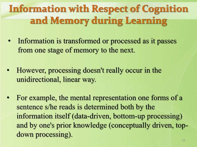 Cognitive information processing approach | PPTX