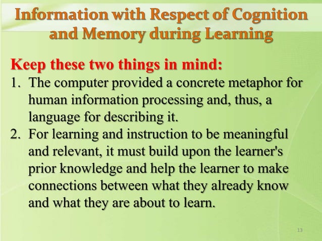 Cognitive information processing approach | PPTX