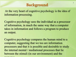 Cognitive information processing approach | PPTX
