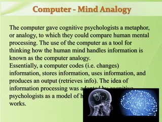 Cognitive information processing approach | PPTX