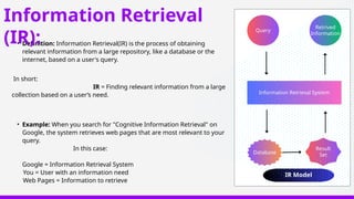 Cognitive Information Retrieval (CIR) | PPT