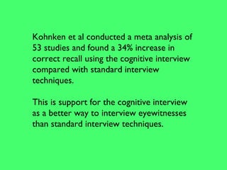 Cognitive interview | PPT